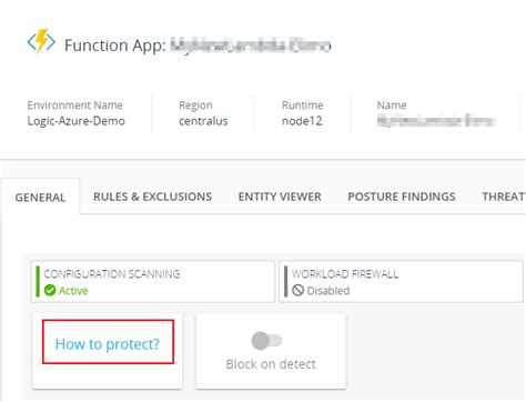Azure 関数の実行時保護