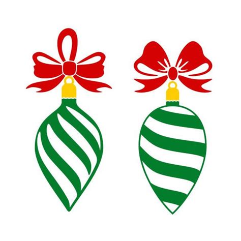 Bulb Retro Christmas Cuttable Design Svg Png Dxf And Eps Designs Etsy