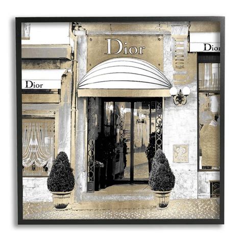 Stupell Industries Chic Fashion Glam Storefront Giclee Framed Wall Art
