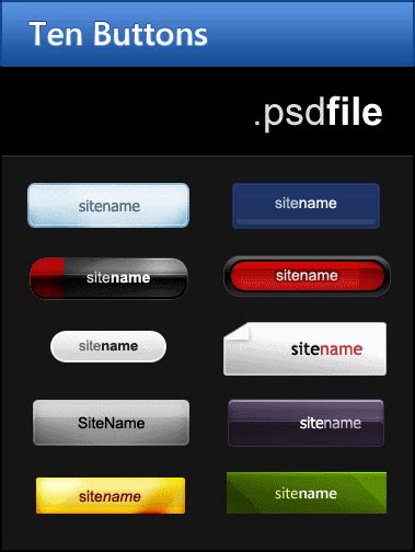 80 Prefect Free Psd Web Buttons