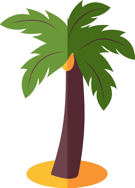 Vector Illustration Of Coconut Tree Vector Art At Vecteezy