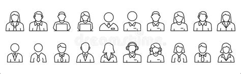 Businessman Icon Set Business Woman Icons User Icon Professional