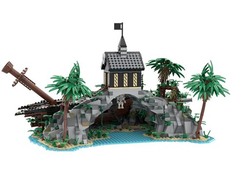 Lego Moc Dominica Pirate Beach By Mocfever Rebrickable Build With Lego