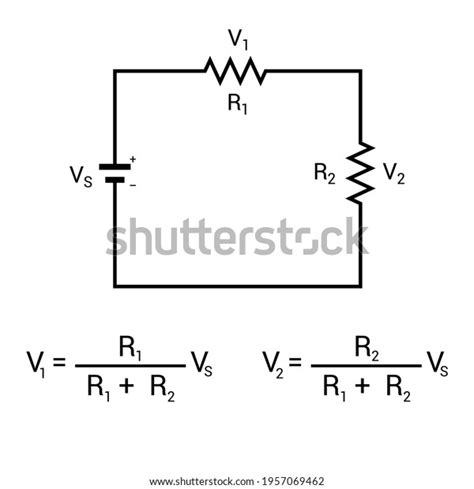 Voltage Divider Rule Electronics Stock Vector Royalty Free 1957069462