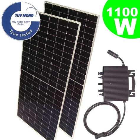 Balkonkraftwerk 1100w 800w Photovoltaik Solaranlage Wireless Mikro