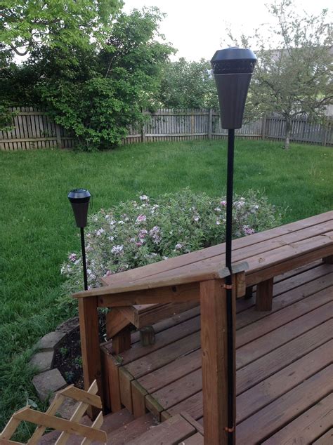 Deck Mounted Tiki Torches Tiki Torches Garden Ideas Diy Cheap