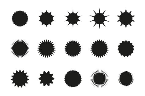 Premium Vector Set Of Red Starburst Price Sticker Sale Or Discount