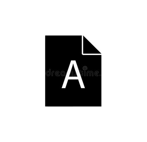 file text icon simple glyph vector of text editor set icons for ui