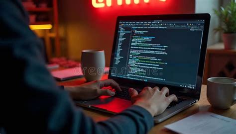 Close Up Of A Person S Hands Typing On A Laptop Keyboard Displaying