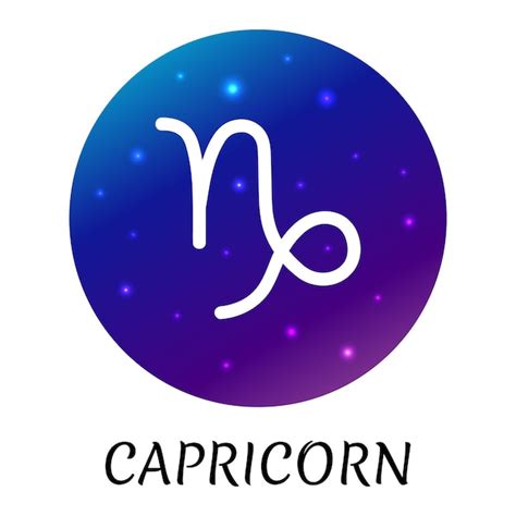 Signo Do Zodíaco Capricórnio Isolado ícone Do Vetor Símbolo Do Zodíaco