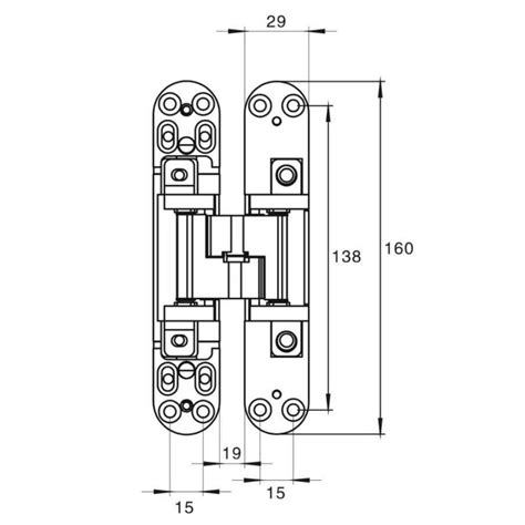 Ewing Invisible Hinge Heavy Duty Ss 304 Acts