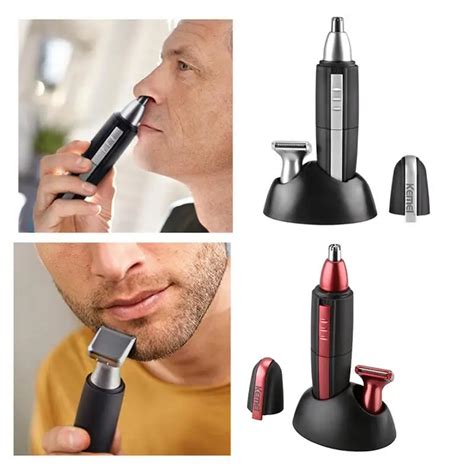 2 In 1 Nasal Hair Cutter Mute Waterproof Nasal Hair Pruner Shaver