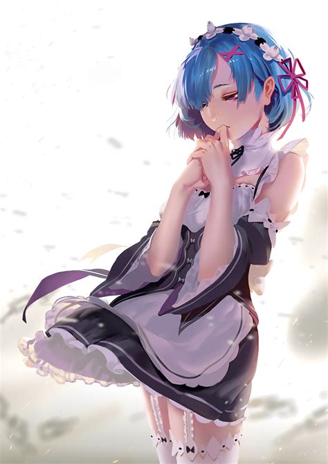 Wallpaper Anime Girls Re Zero Kara Hajimeru Isekai Seikatsu Rem Re