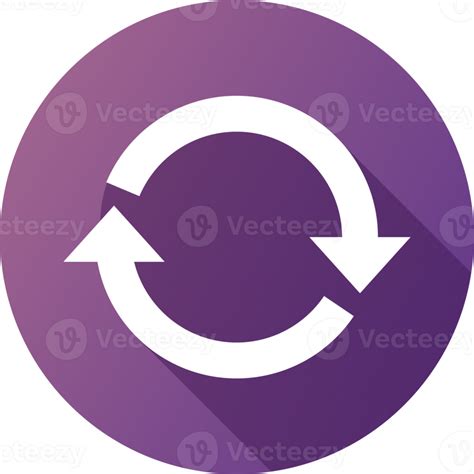 Sync Icon In Flat Design Style Server Signs Illustration 17784773 Png