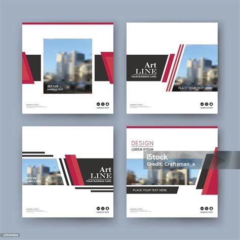 화이트 A4 브로셔 커버 디자인 빨간색 삼각형 그림 이미지 아이콘입니다 0명에 대한 스톡 벡터 아트 및 기타 이미지 0명 기업 비즈니스 기하 도형 Istock