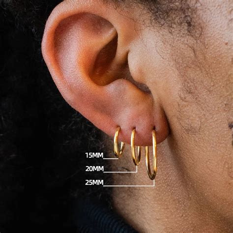 Small Gold Hoop Earrings For Men