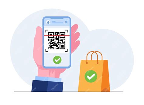 Premium Vector Qr Code Scanning Vector Illustration Concept People