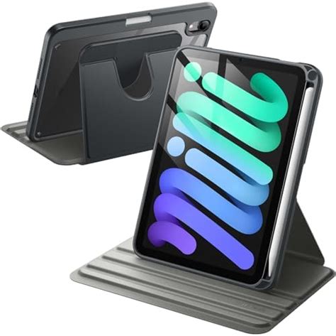 Jp Jetech 回転ケース Ipad Mini A17 Pro 2024 モデル、第7世代 Mini 6