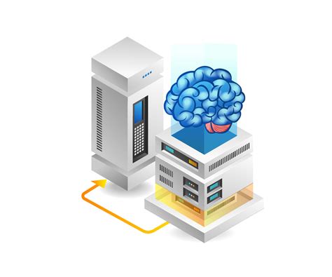 Flat 3d Concept Isometric Illustration Of Artificial Intelligence