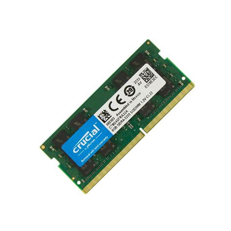 Crucial 8gb Ddr4 3200 Mhz Laptop Memory Pc4 25600 Sodimm 260 Pin