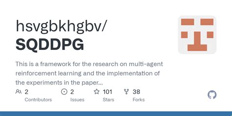 GitHub Hsvgbkhgbv SQDDPG This Is A Framework For The Research On Multi Agent Reinforcement