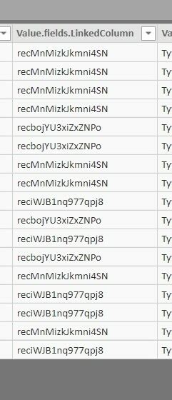 Airtable Powerbi Linked Column Showing Up As Recordid Airtable Community