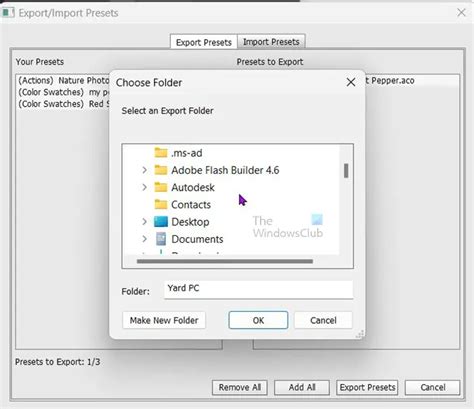 How To Move Adobe Presets Actions And Settings To Another PC