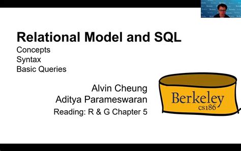 加州大学伯克利分校 Cs 186 数据库导论 Introduction To Database System Fall 2020哔哩哔哩