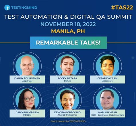 Test Automation Summit Manila Testingmind