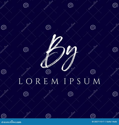 Letter By Simple Monogram Logo Icon Design Stock Vector Illustration Of Geometric Fashion