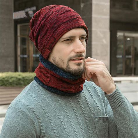 Plaid Winter Women Men Knit Warm Ski Hat Unisex Cr Vicedeal