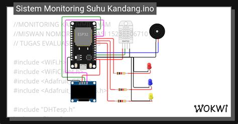 Sistem Monitoring Suhu O Wokwi Esp32 Stm32 Arduino Simulator