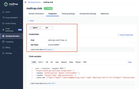 Mailtrap Email Api Smtp Api Integration Mailtrap Knowledge Base