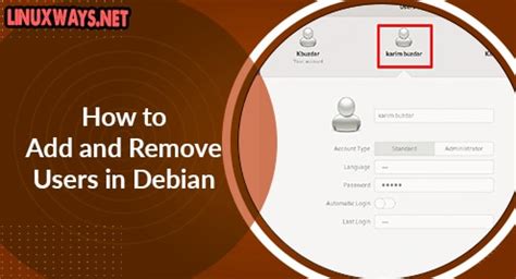 How To Add And Remove Users In Debian LinuxWays