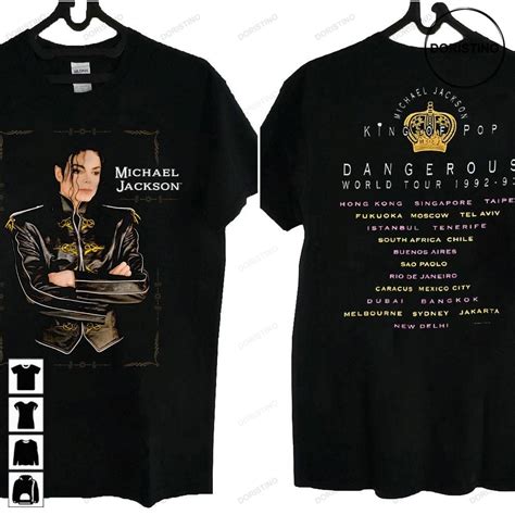 Michael Jackson Dangerous World Tour 1992 93 Limited T Shirt