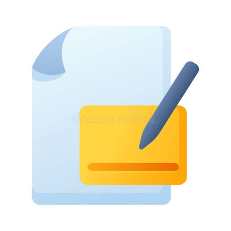 Write Document Vector Thin Line Icon Stock Vector Illustration Of Paper Design 165365932