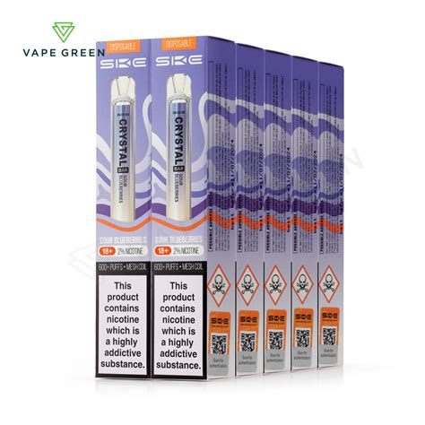 Sour Blueberries Disposable Vape By Ske Crystal Bar 10 Pack Free Uk