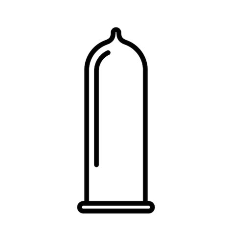 Icône De Préservatif Isolé Sur Fond Blanc Préservatif En Latex Méthode
