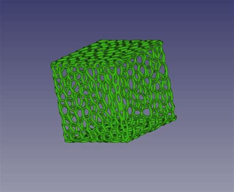 Voronoi Style Cube Primitive For 3d Printing 3d Model 3d Printable