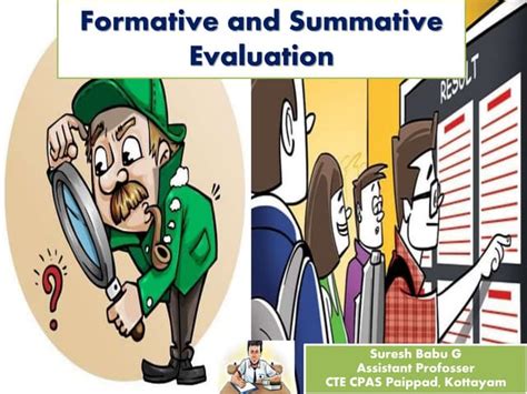 Formative And Summative Evaluation In Education Pptx