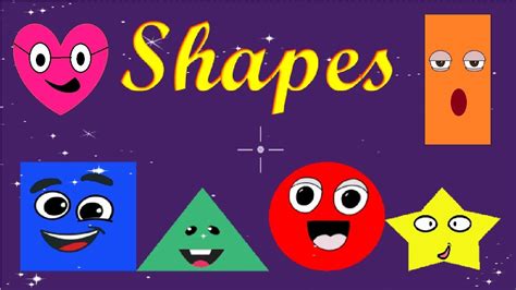 Shapes Square Rectangle Triangle And Circle Learn 2d Shapes