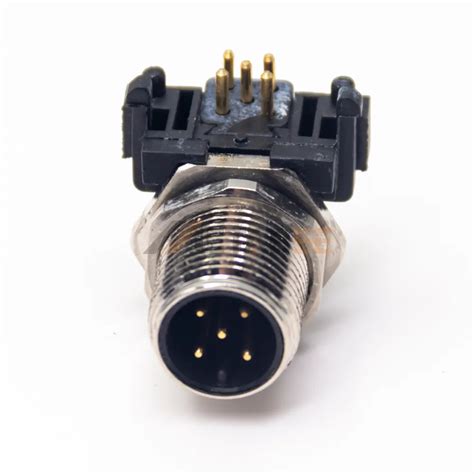 M Pin A Coded Male Right Angle Connector For Pcb Metabeeai