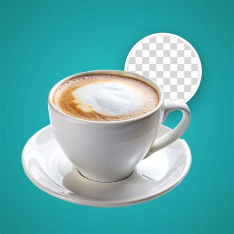 Premium Psd Hot Cappuccino Coffee Isolated
