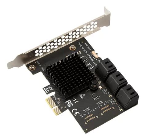1x Pci Express A Sata3 0 De 6 Portas Pci E X1 X4 Riser Parcelamento Sem Juros
