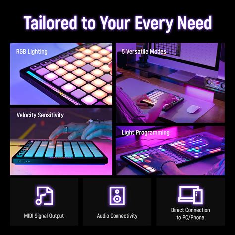 Synido Tempopad Z 1 Midi Controller Beat Maker Dj Equipment 64 Pads