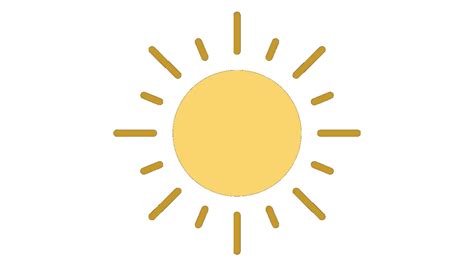 2d Animated Sun 35344612 Stock Video At Vecteezy