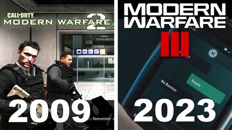 No Russian Mw2 Vs Mw3 2009 Vs 2023 Youtube