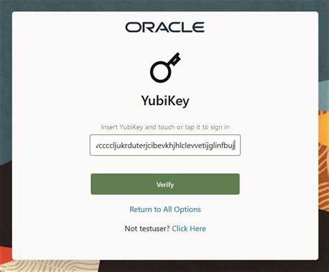 Configuración De Yubikey Con Oracle Advanced Authentication