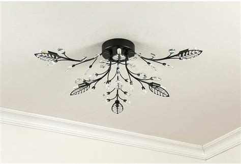 Buy Vintage K Crystal Branches Chandeliers Industrial Ceiling Light Flush Mounted Fixture