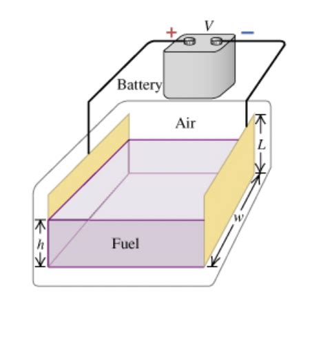 Solved A Fuel Gauge Uses A Capacitor To Determine The Chegg